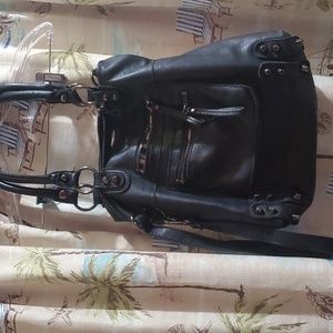 Linea Pelle | Bags | Linea Pelle Black Leather Studded Tote | Poshmark